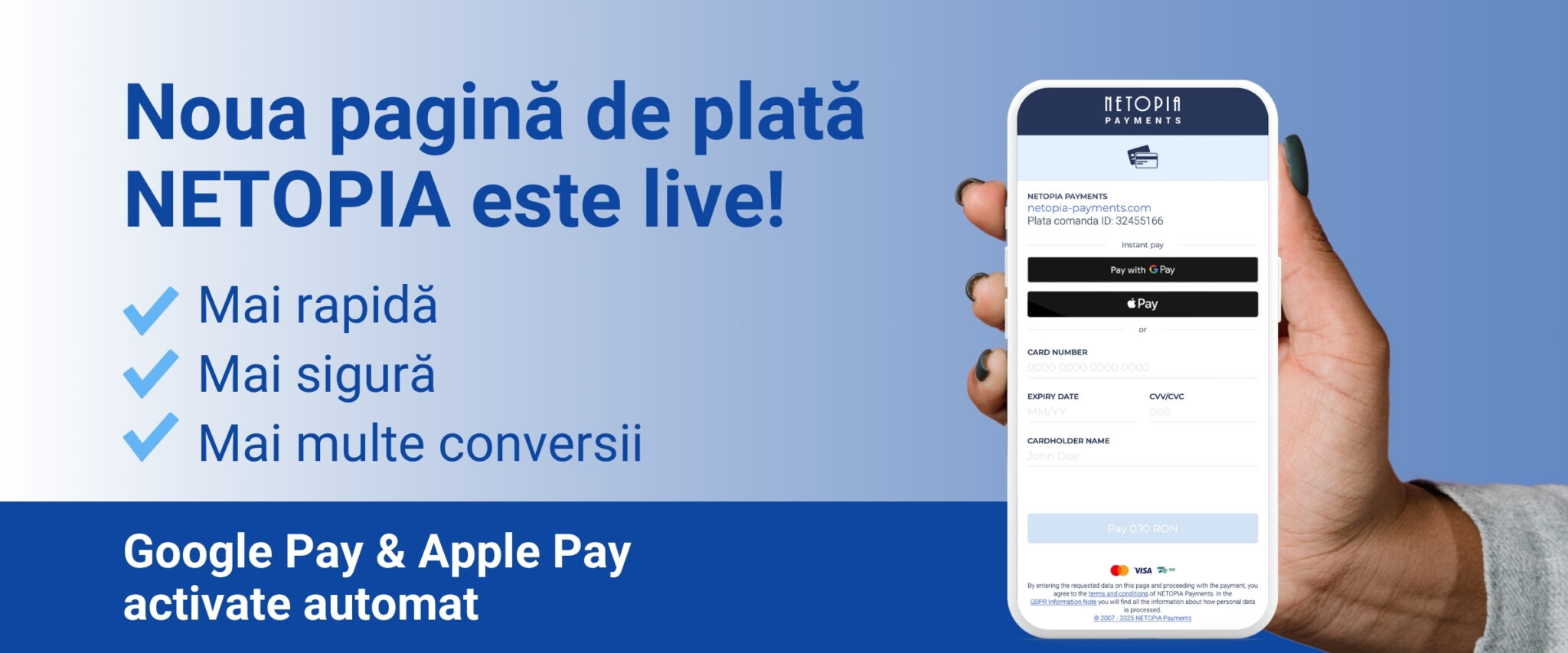 Noua pagină de plată NETOPIA: Viteză, siguranță și conversii mai mari ...